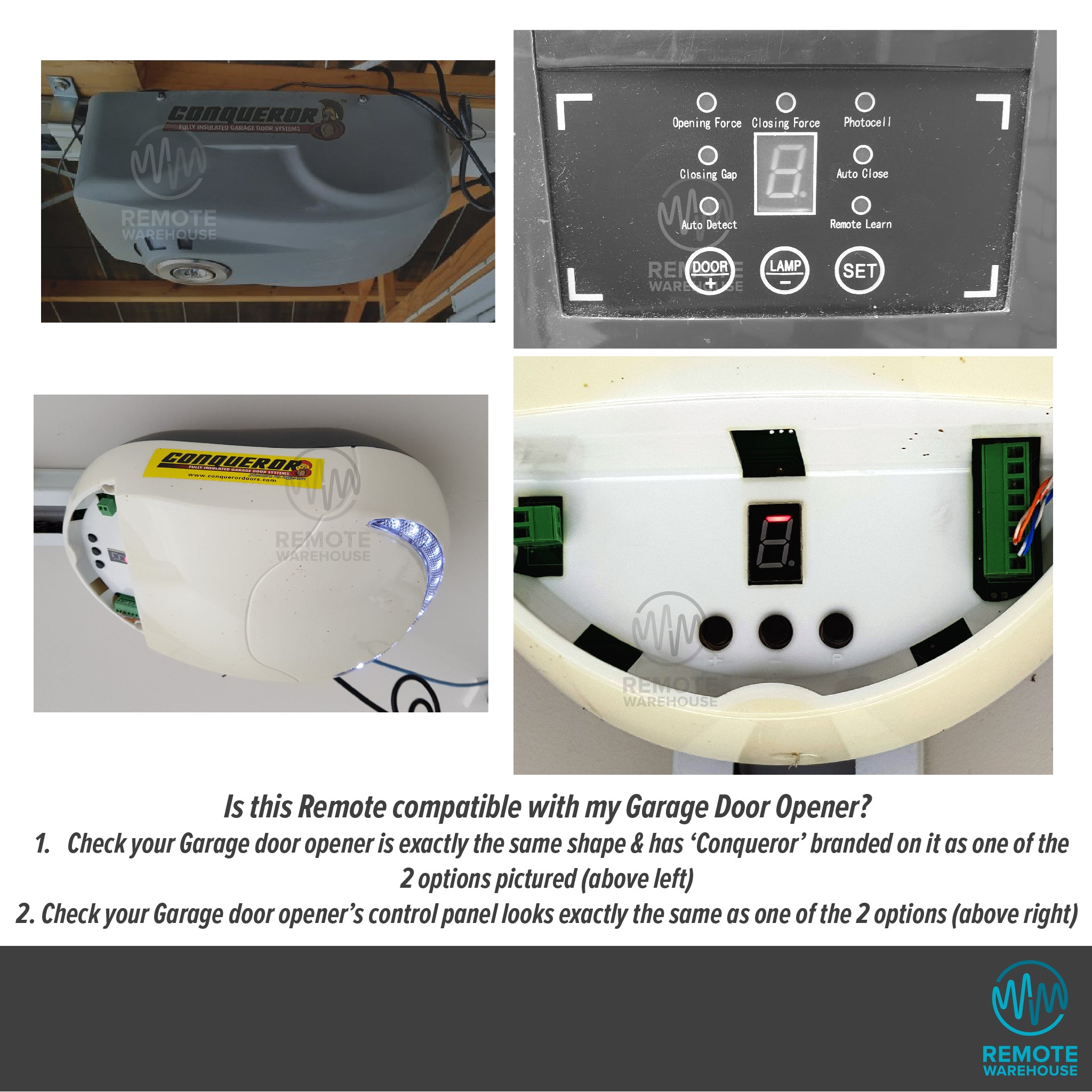 Conqueror Garage Door Remote - Buy NZ | Remote Warehouse