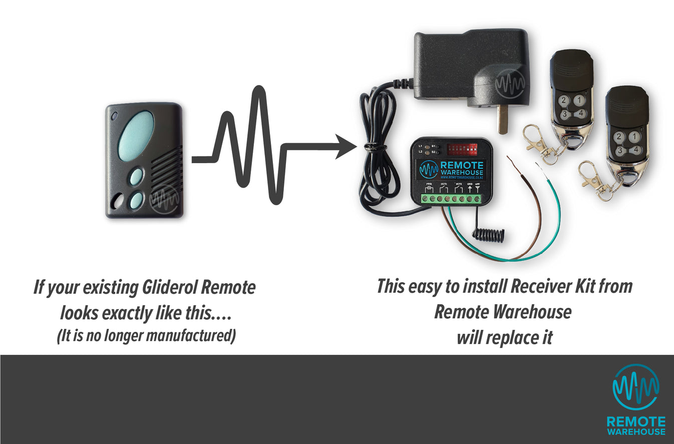 Gliderol GT-433 Garage Door Remote | NZ Remote Warehouse